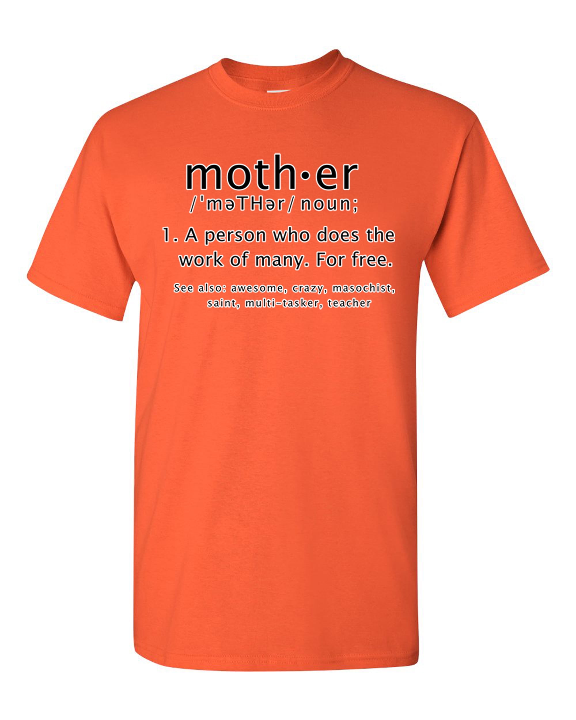 Mother Definition Meaning Dictionary Funny DT Adult T-Shirt Tee ...
