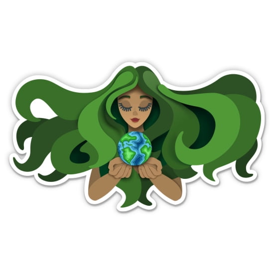 Mother Earth Beautiful Protect Our Planet - 8" Vinyl Sticker - For Car ...