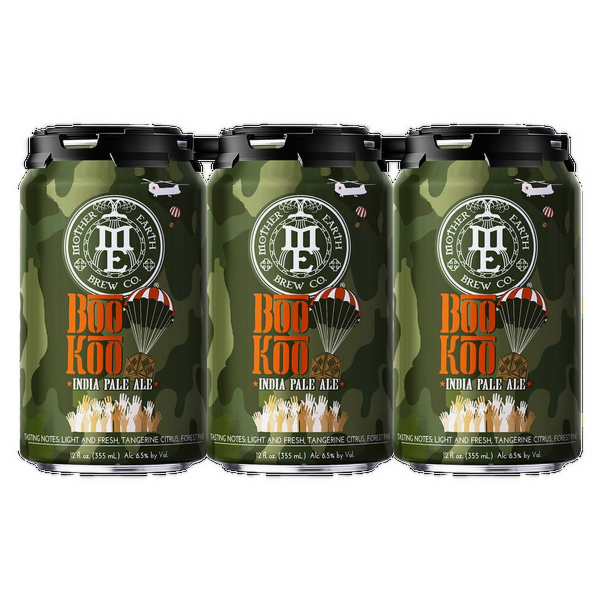 Mother Earth Boo Koo IPA, 6 Pack, 12 fl oz Can, 6.5% ABV - Walmart.com