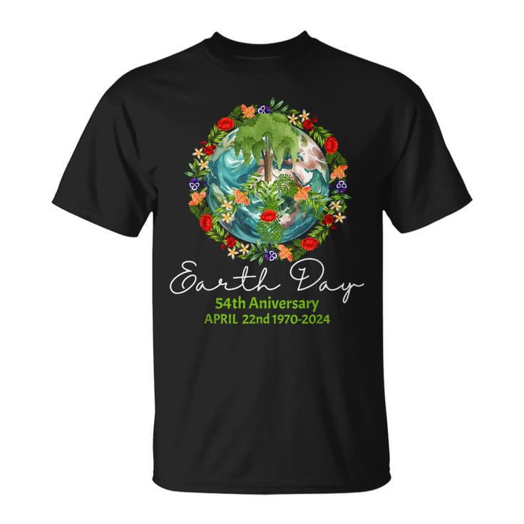 Mother Earth Day 54th Anniversary 1970-2024 T-Shirt – Save the Planet ...