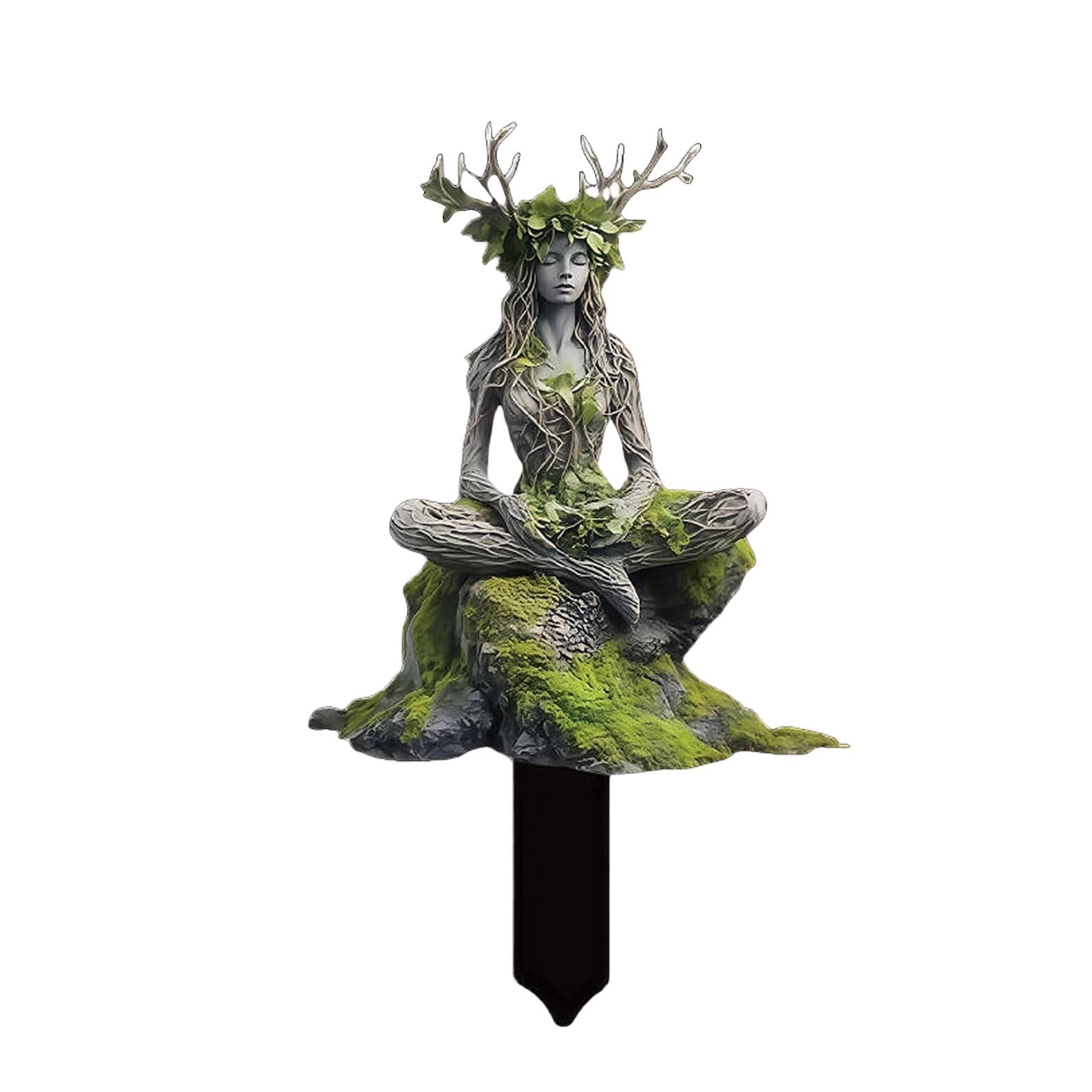 Mother Earth Green Theme Acrylic Garden Decoration Stake, Outdoor ...