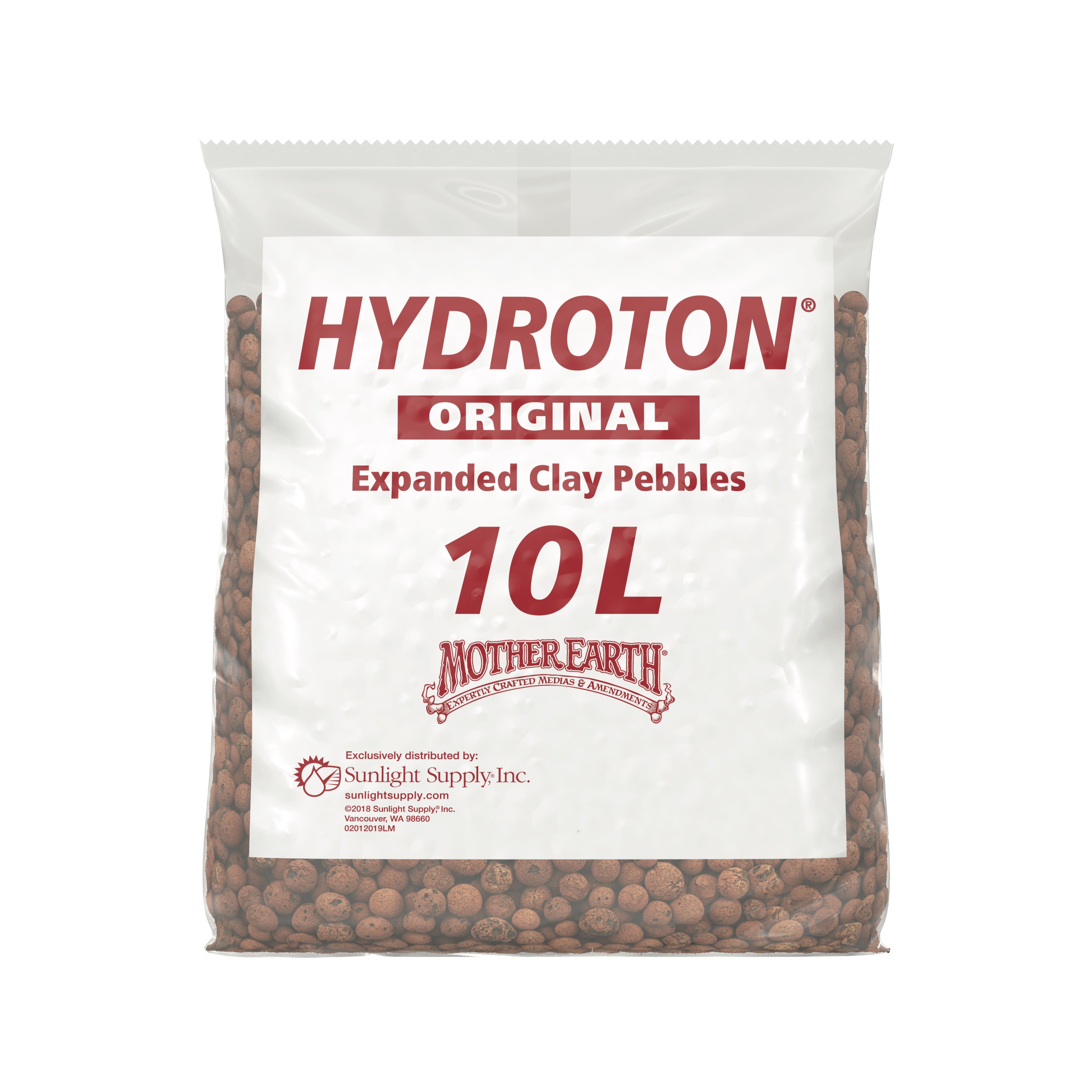 Mother Earth Hydroton Clay Pebbles - 10L, Lightweight Expanded Clay ...