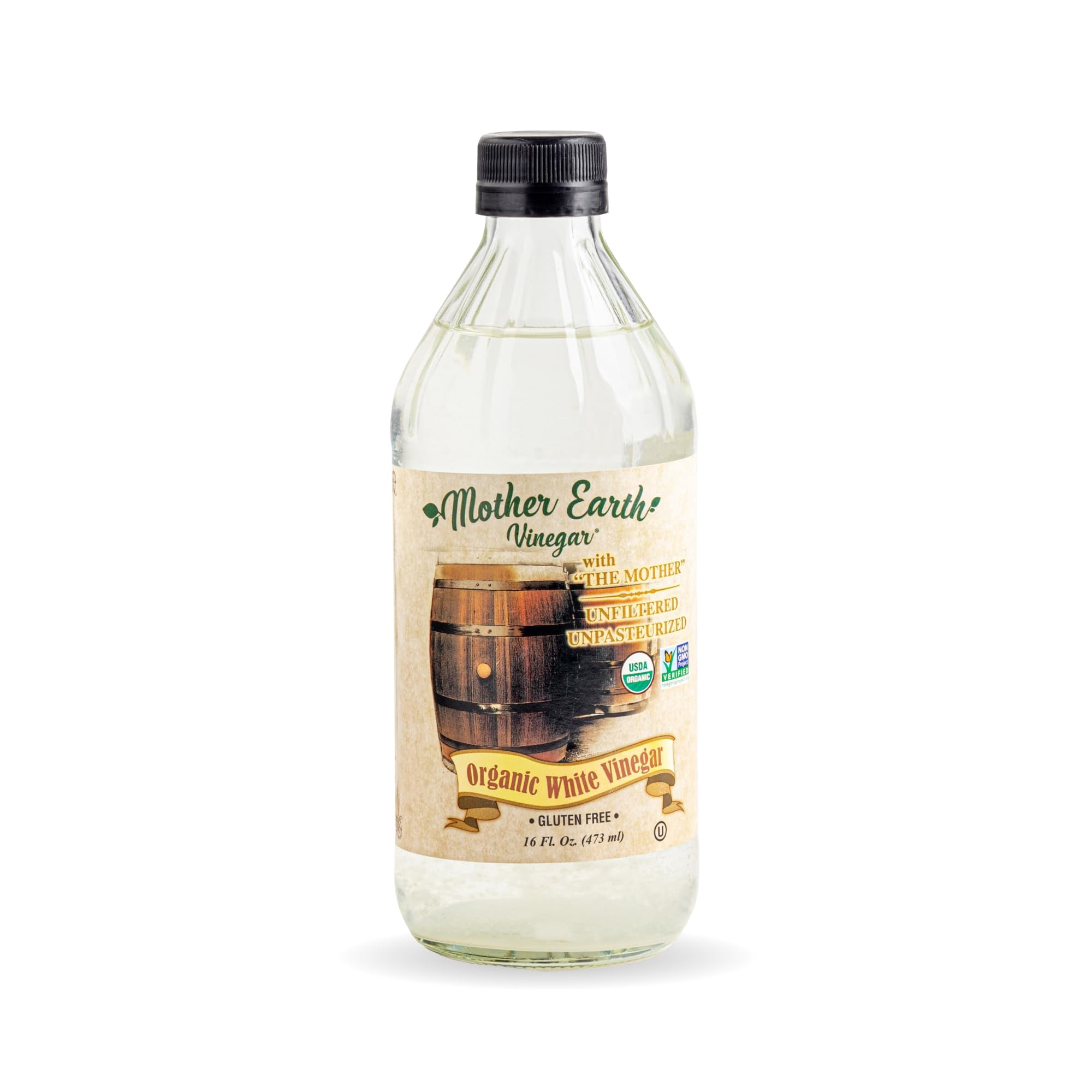 Mother Earth, Organic Vinegar GGA1 with The Mother, Raw, Unpasteurized ...