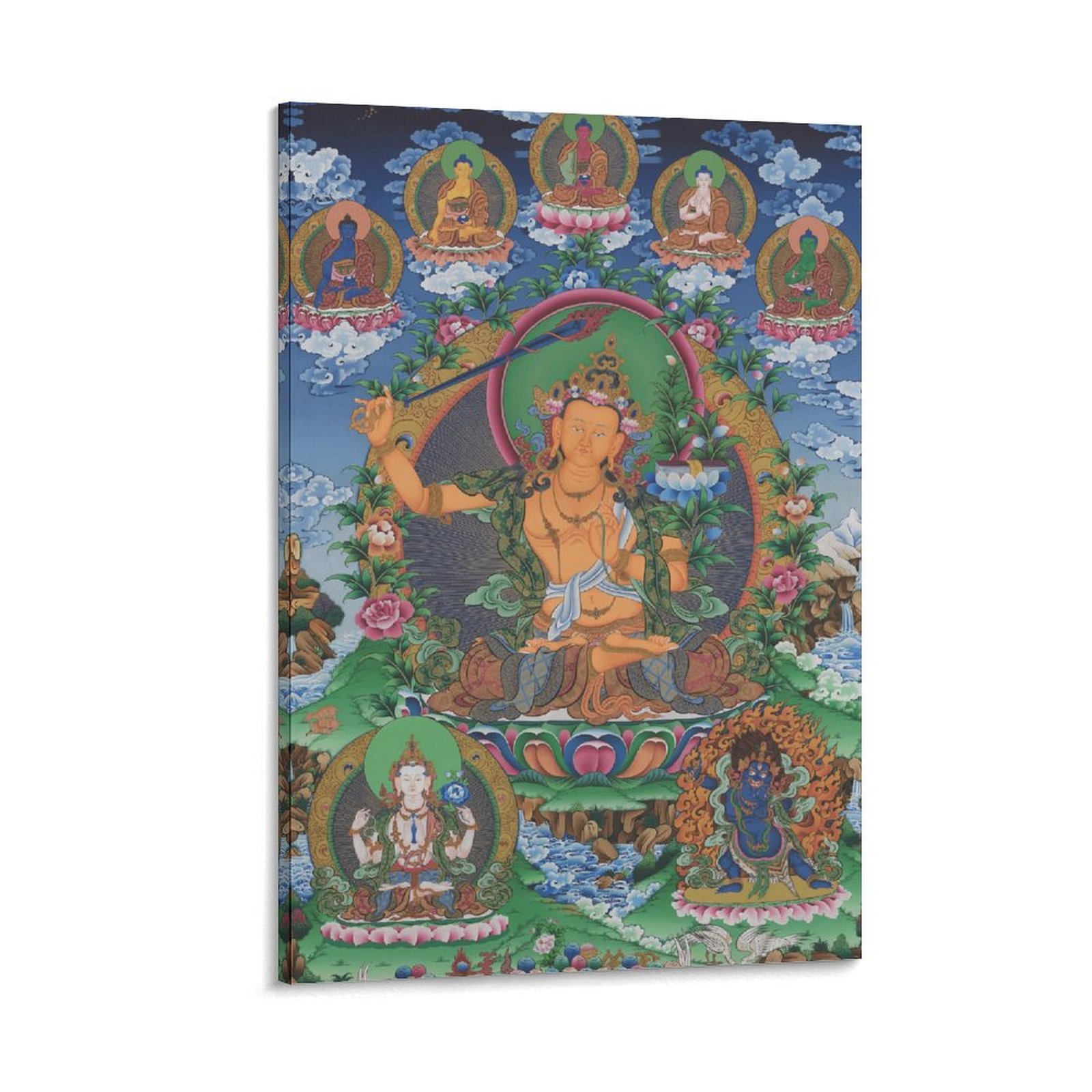 Mother Goddess Tibetan Thangka Poster Print Photo Art Painting Canvas ...