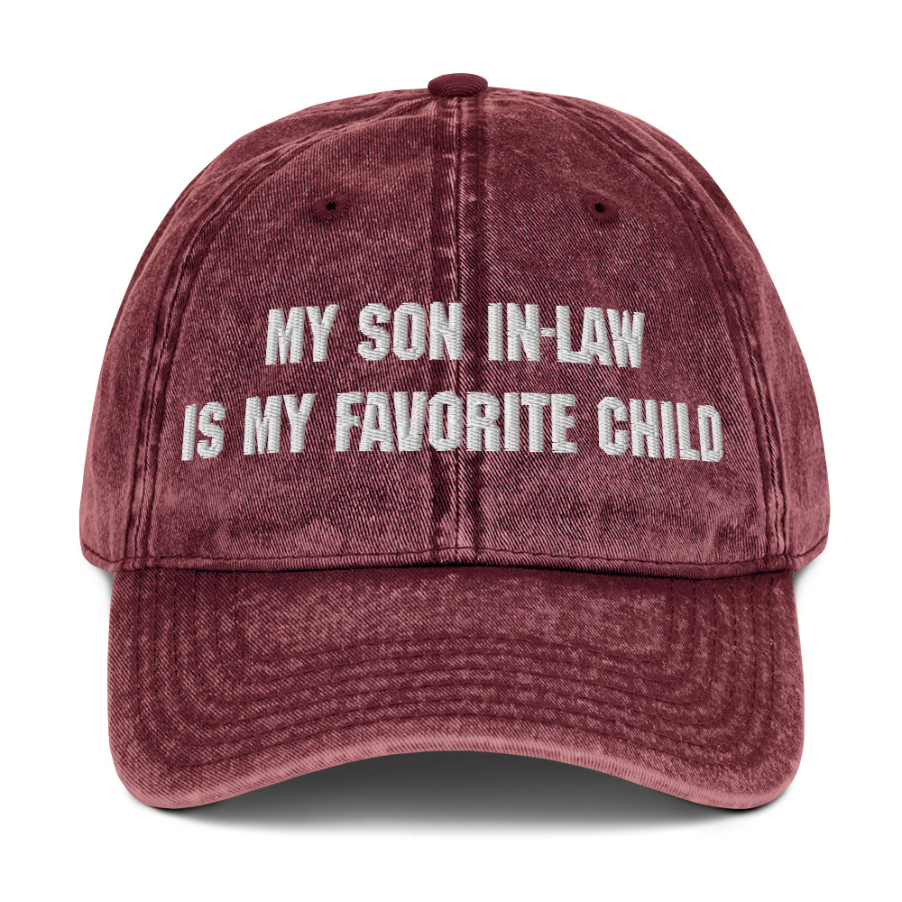 Mother In Law Family Embroidered Vintage Cap, My Son In Law Is My ...