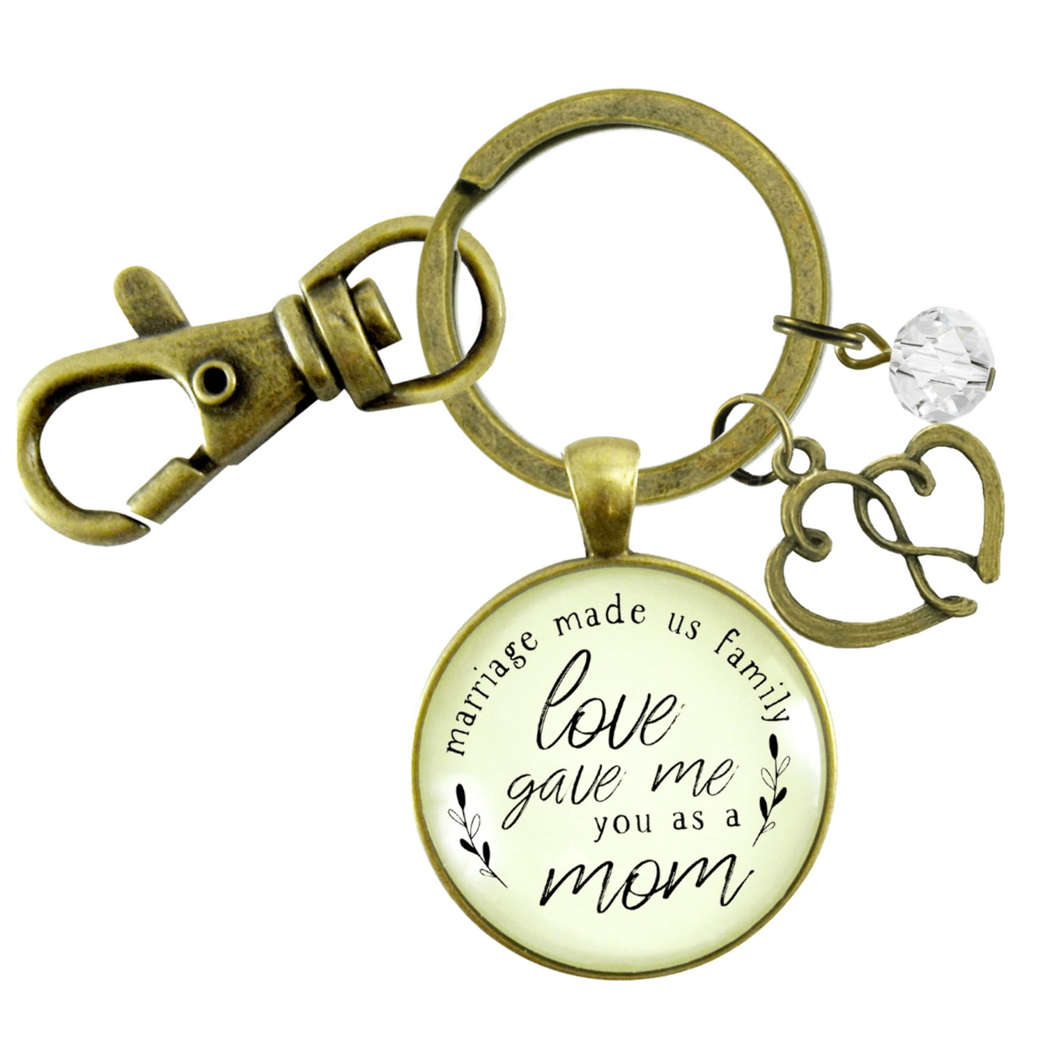 Mother In Law Gutsy Goodness Bronze Keychain Blended Family Step Mom ...