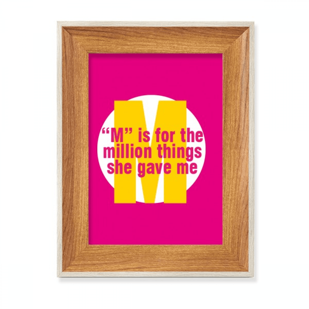 Mother Loves Greatness Desktop Wooden Photo Frame Display Picture Art ...