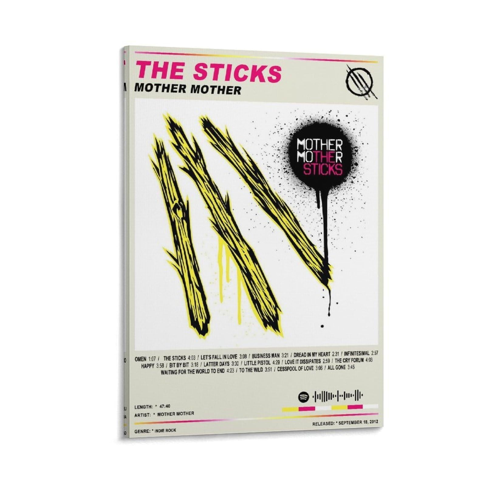 Mother Mother Posters The Sticks Music Album Cover Canvas Poster ...