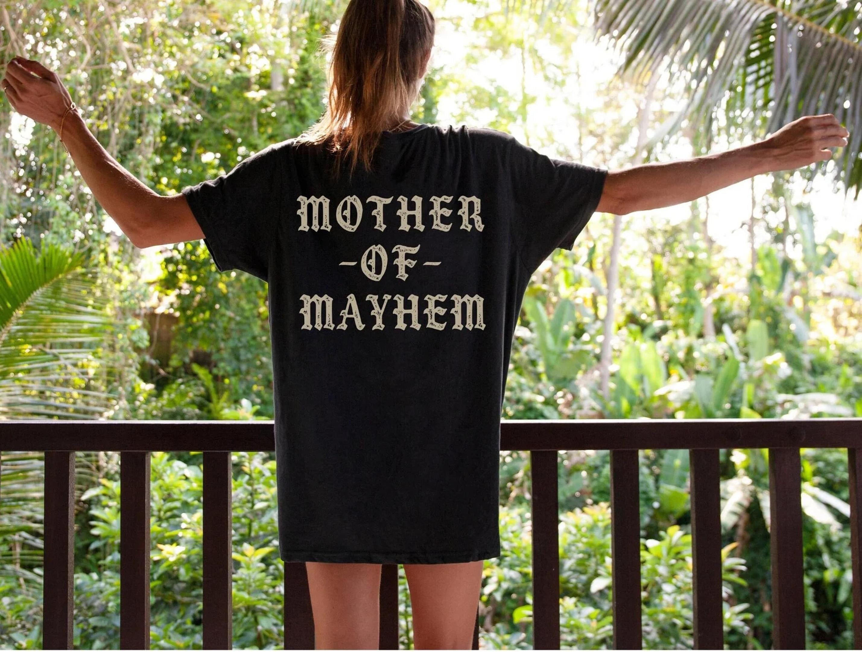 Mother Of Mayhem Shirt, Cool Mom, Mama of Girl, Grunge Alternative Punk ...