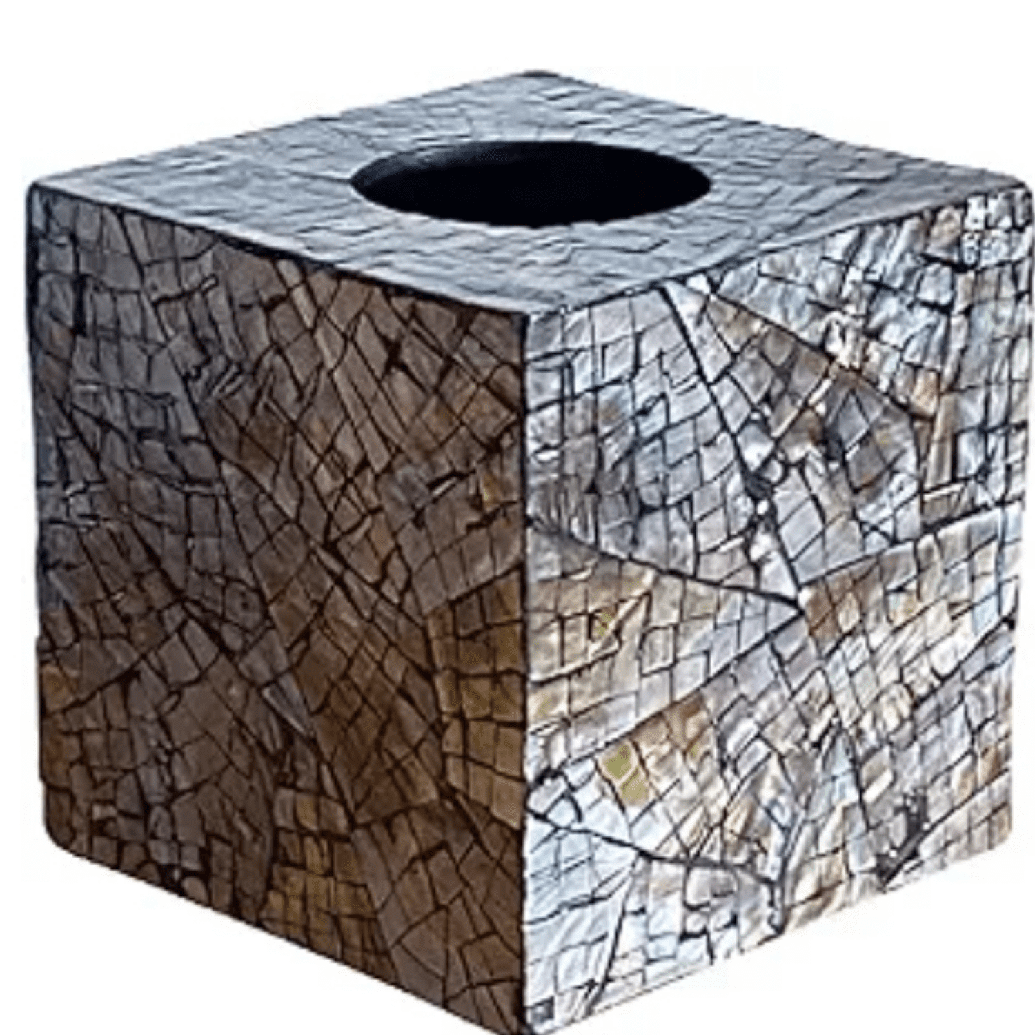 Mother of Pearl Decorative Square Tissue Holder for Tabletop,Sea Pearl ...