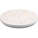 Mother of Pearl Lazy Susan Table Top Spinning Tray Wood Decorative ...