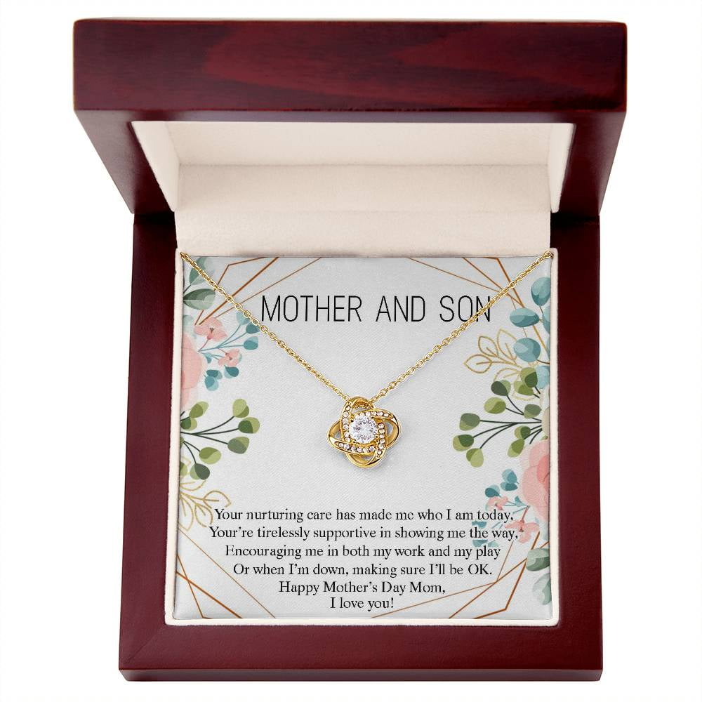 Mother and Son Necklace Gift, Happy Mother's Day Mom Gift from Son ...