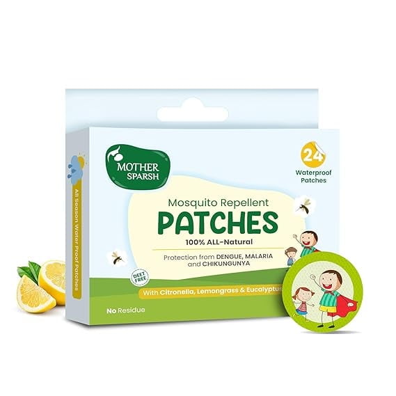 Mother Sparsh 100% All Natural Mosquito Repellent Patches for Babies ...