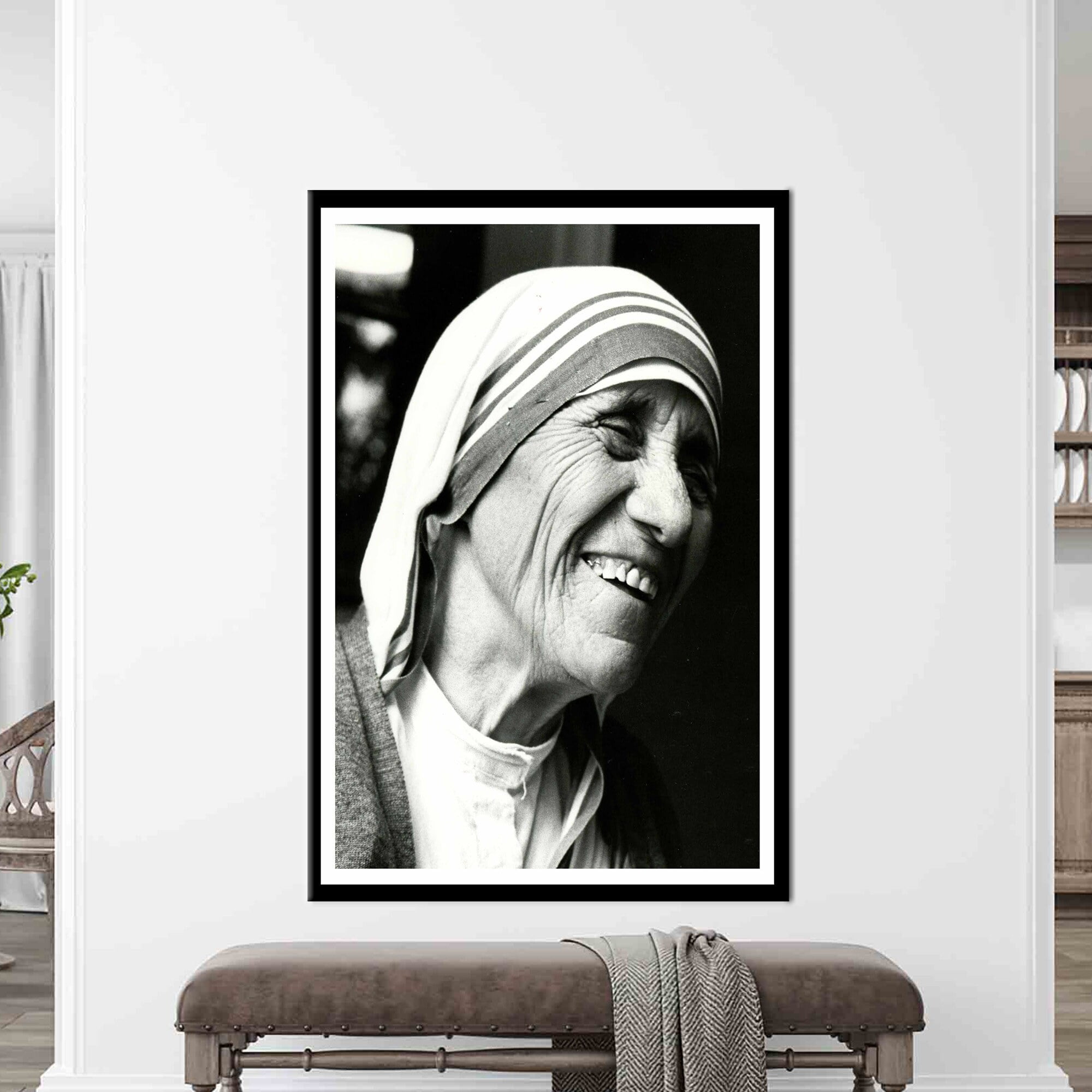 Mother Teresa, Canvas Home Decor, Canvas Decor, Wall Decor, Mother ...