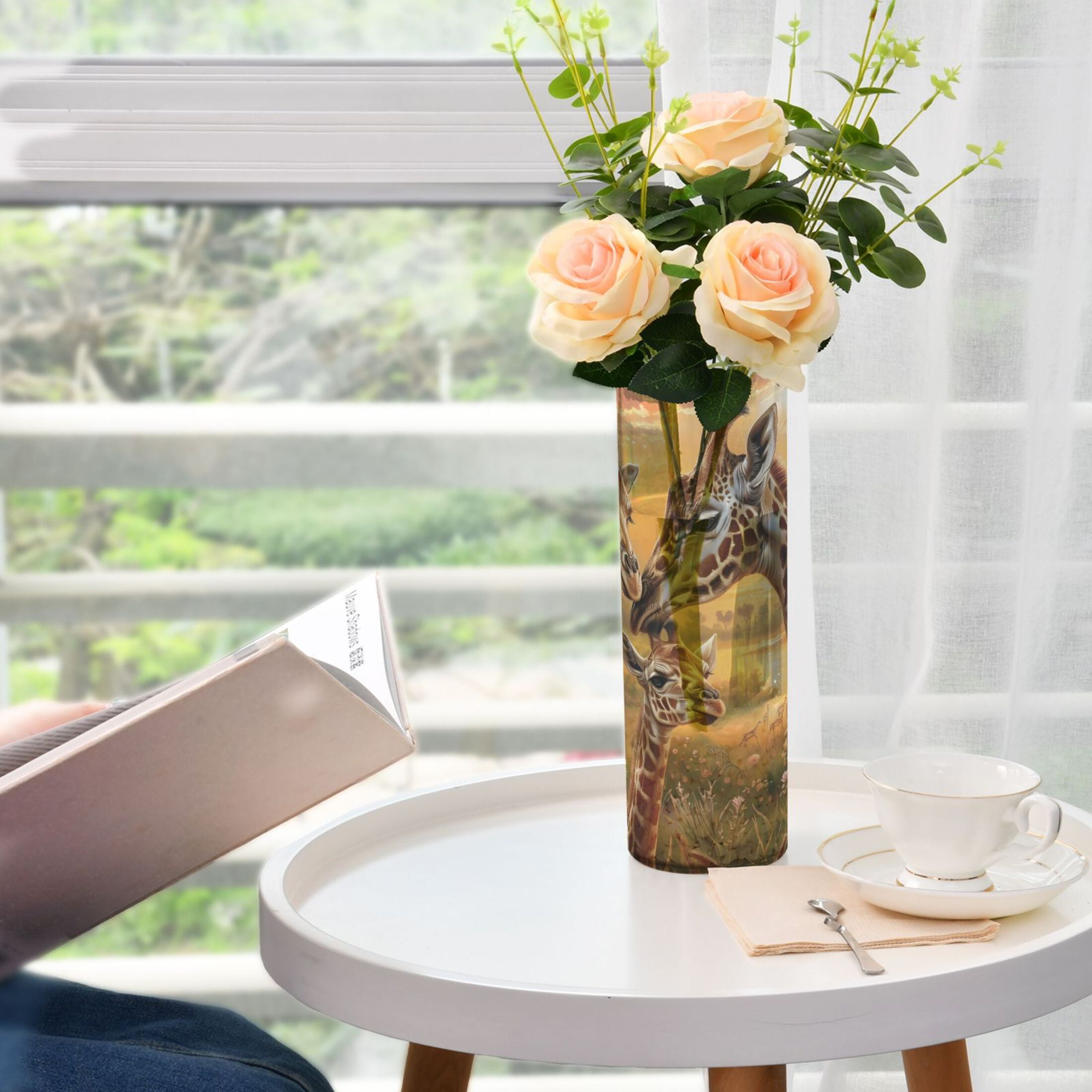 Mother and Baby Giraffes Love Vases for Flowers Modern Decorative Vase ...
