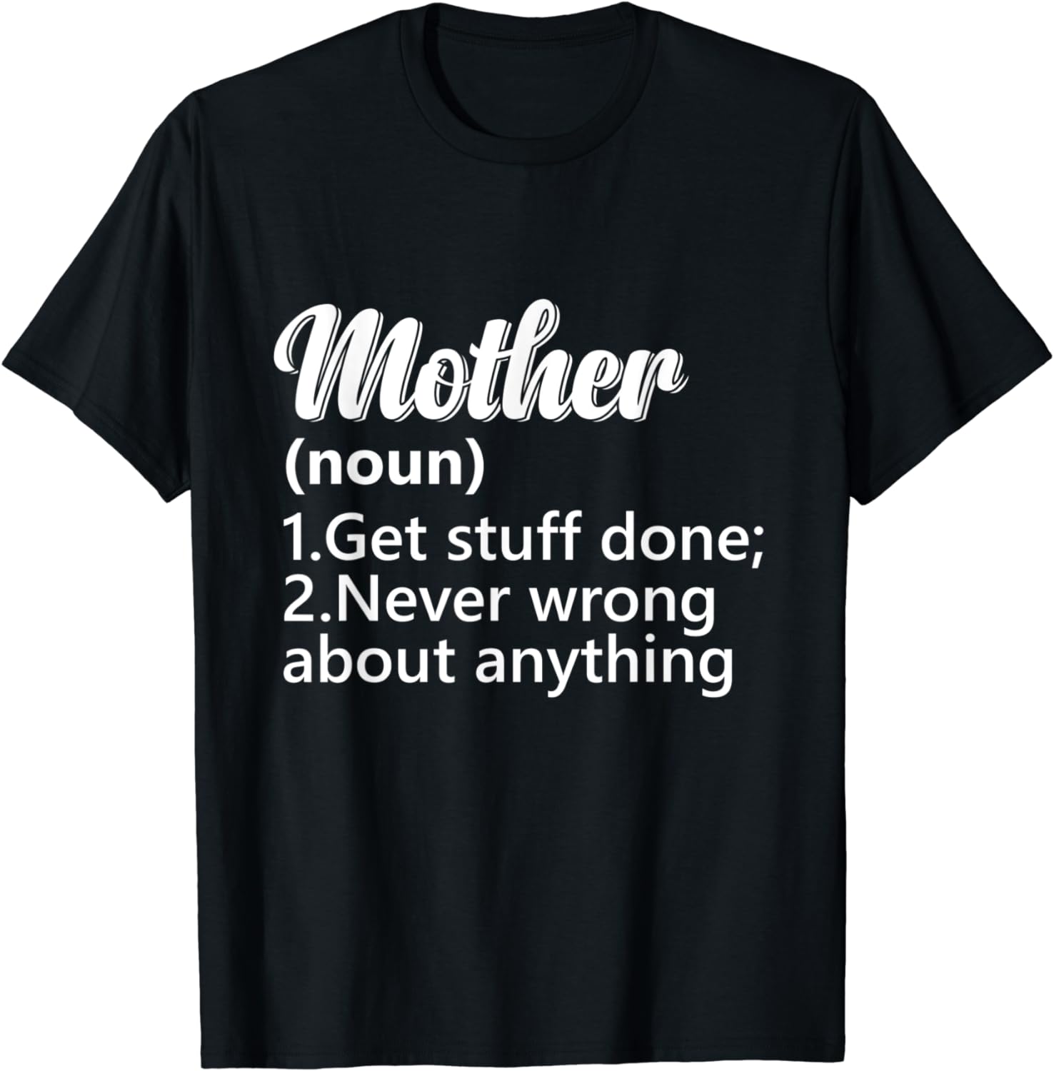 Mother noun funny Mothers Day Mommy Mom T-Shirt - Walmart.com