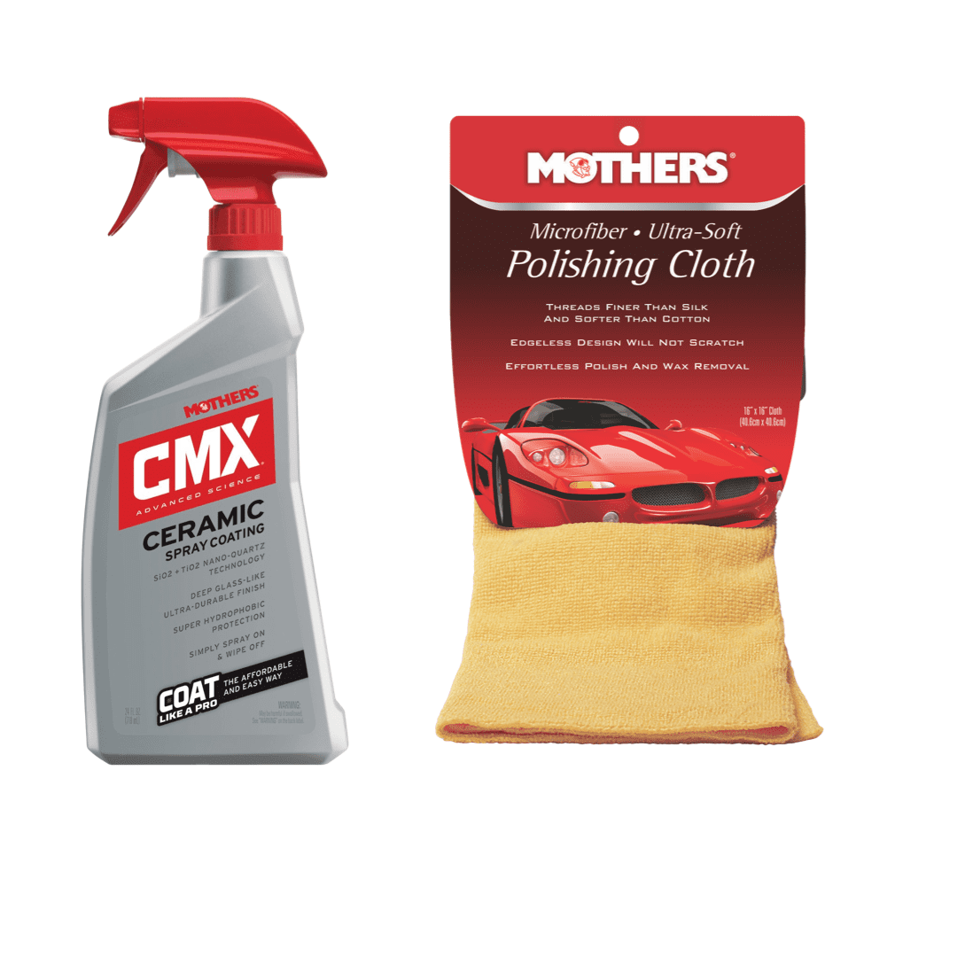 Mother's 01024/155200 CMX Ceramic Spray 24 oz. and Mother's Microfiber ...