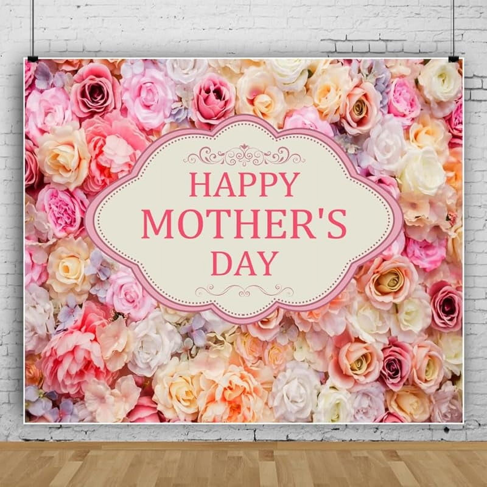 Mother's Day Backdrop Happy Mother's Day Banner Mother's Day Backdrops ...