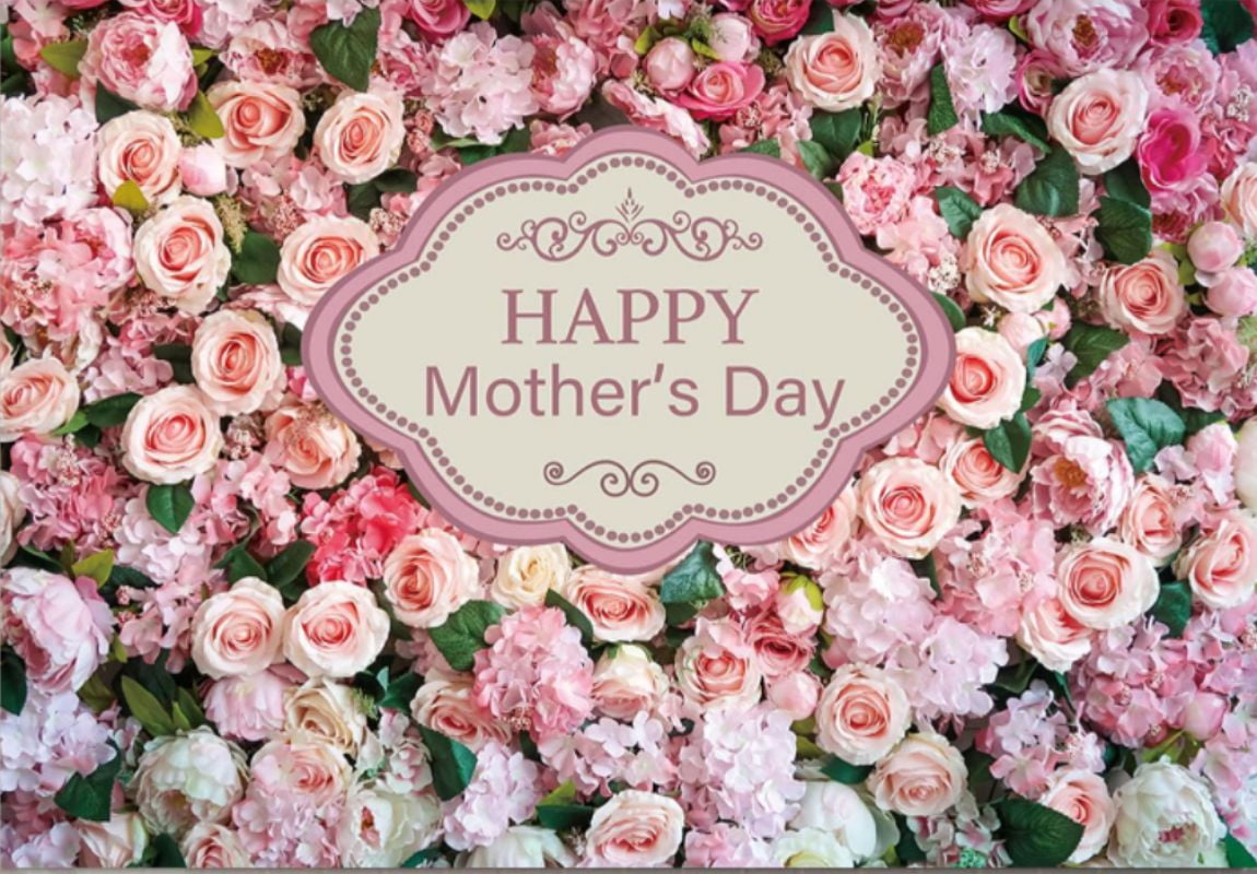 Mother's Day Backdrop Jars Rustic Brown Wood Wall Photo Booth Backdrops ...