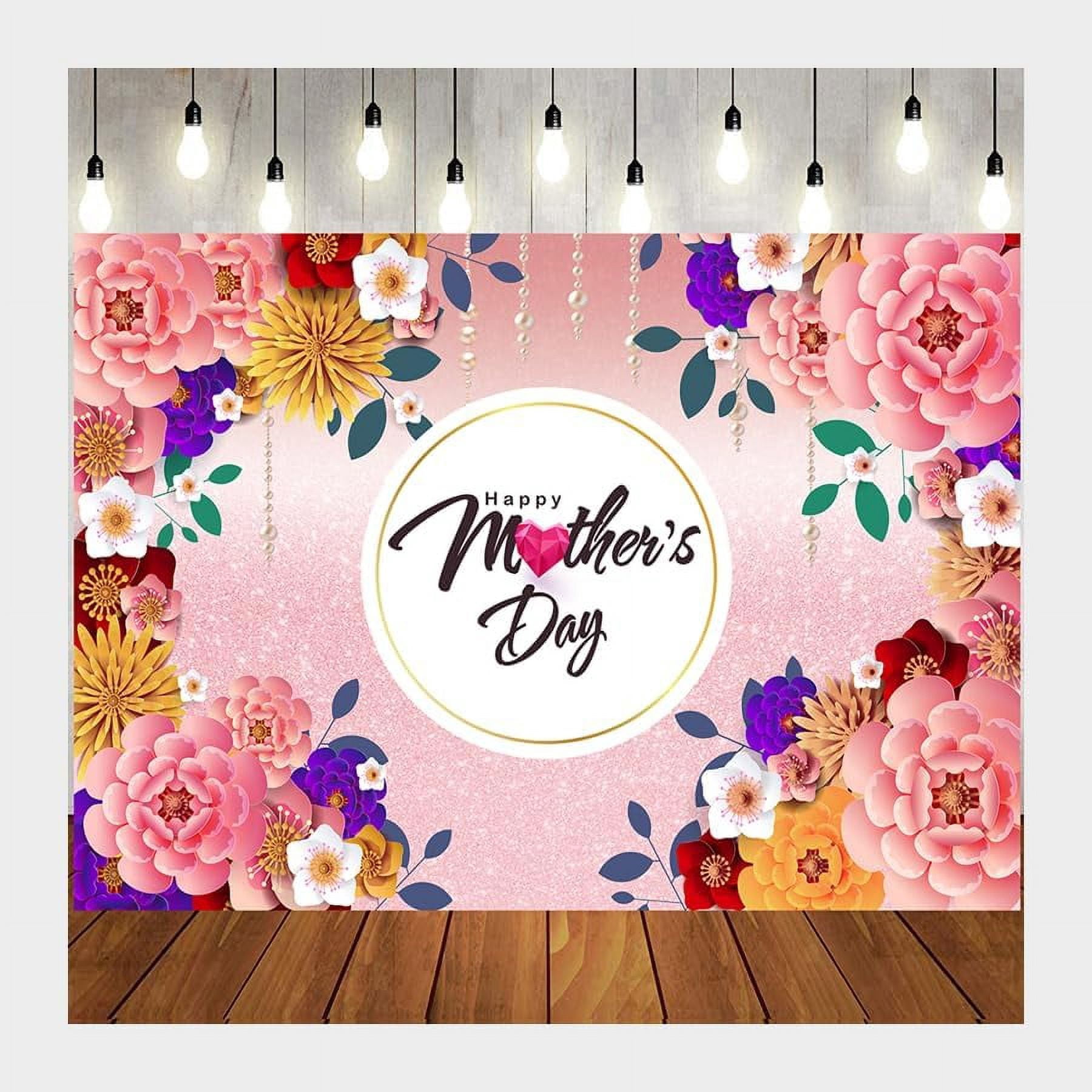 Mother's Day Backdrop Thanks Mother Party Photoshoot Backdrops Mom's ...