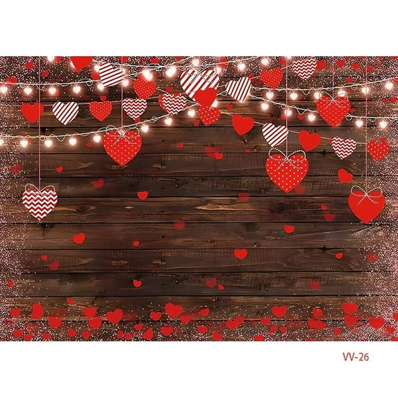 Mother's Day Background Curtain Red Rose Valentine's Day Love Wedding ...