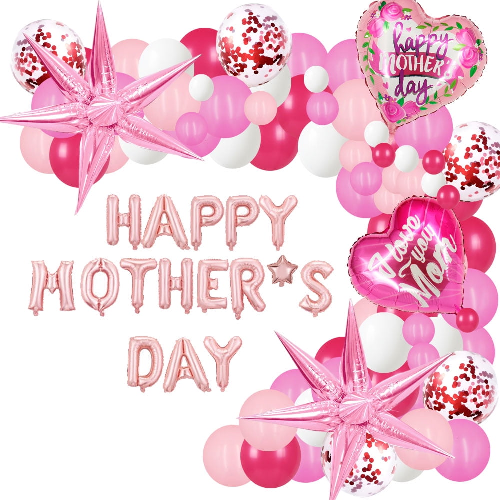 Mother's Day Balloon Garland Arch Kit 131PCS Mothers Day Decorations ...