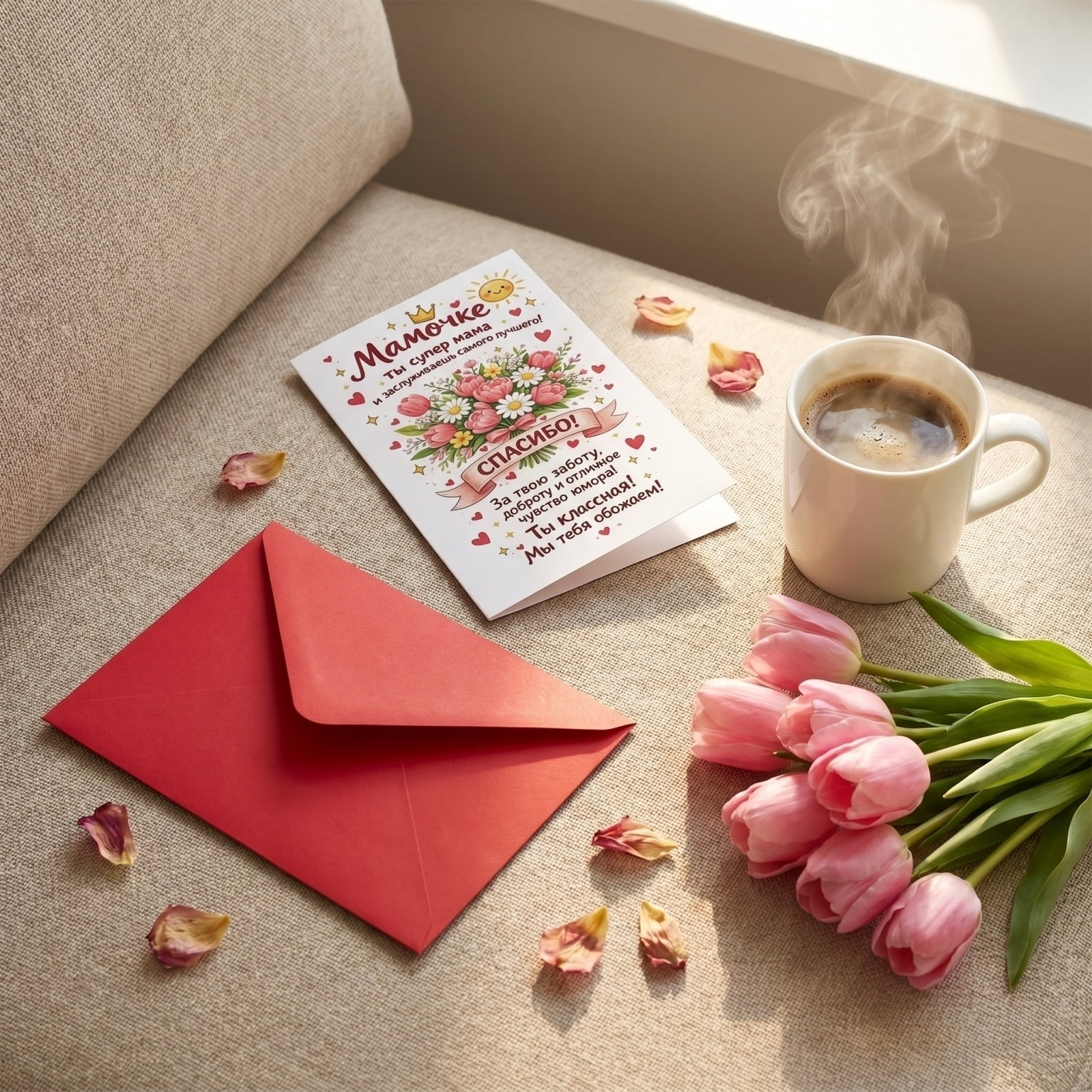 Mother's Day Card for Mom Happy Mothers Day Card with Greeting Card ...