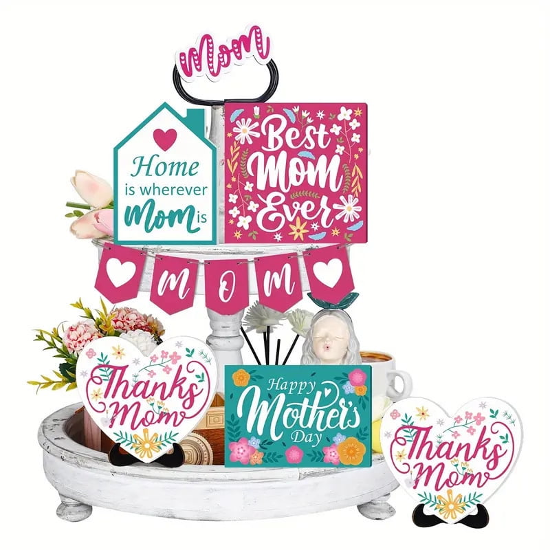 Mother's Day Centerpiece Table Decorations Happy Mother's Day Party ...