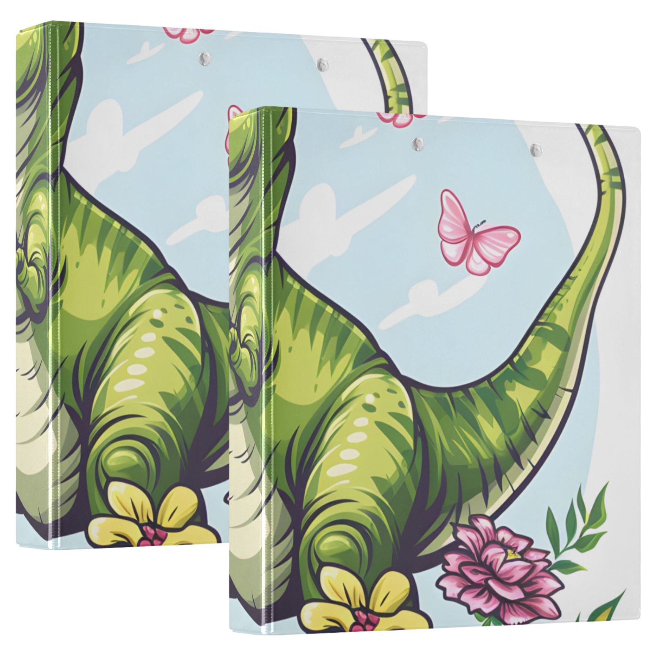 Mother's Day Dinosaur 3 Ring Binders 1.5 inch Hardcover File Folders ...
