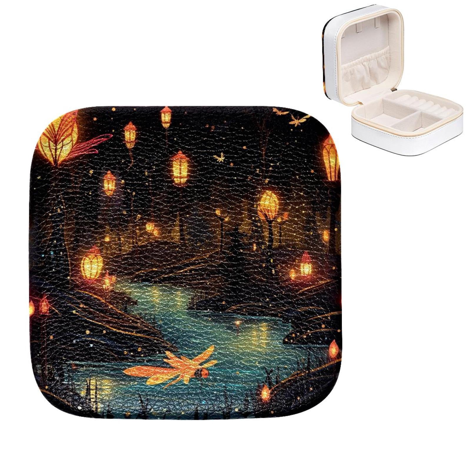 Mother's Day Firefly Compact Storage Jewelry Box with Customizable ...