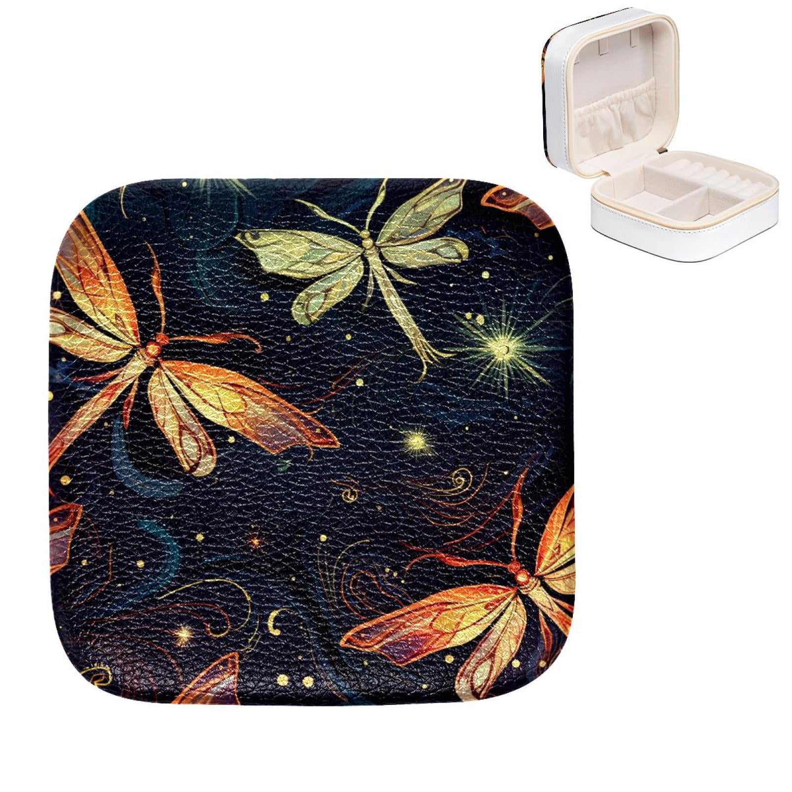 Mother's Day Firefly Jewelry Box Display Case with Metal Zipper and ...