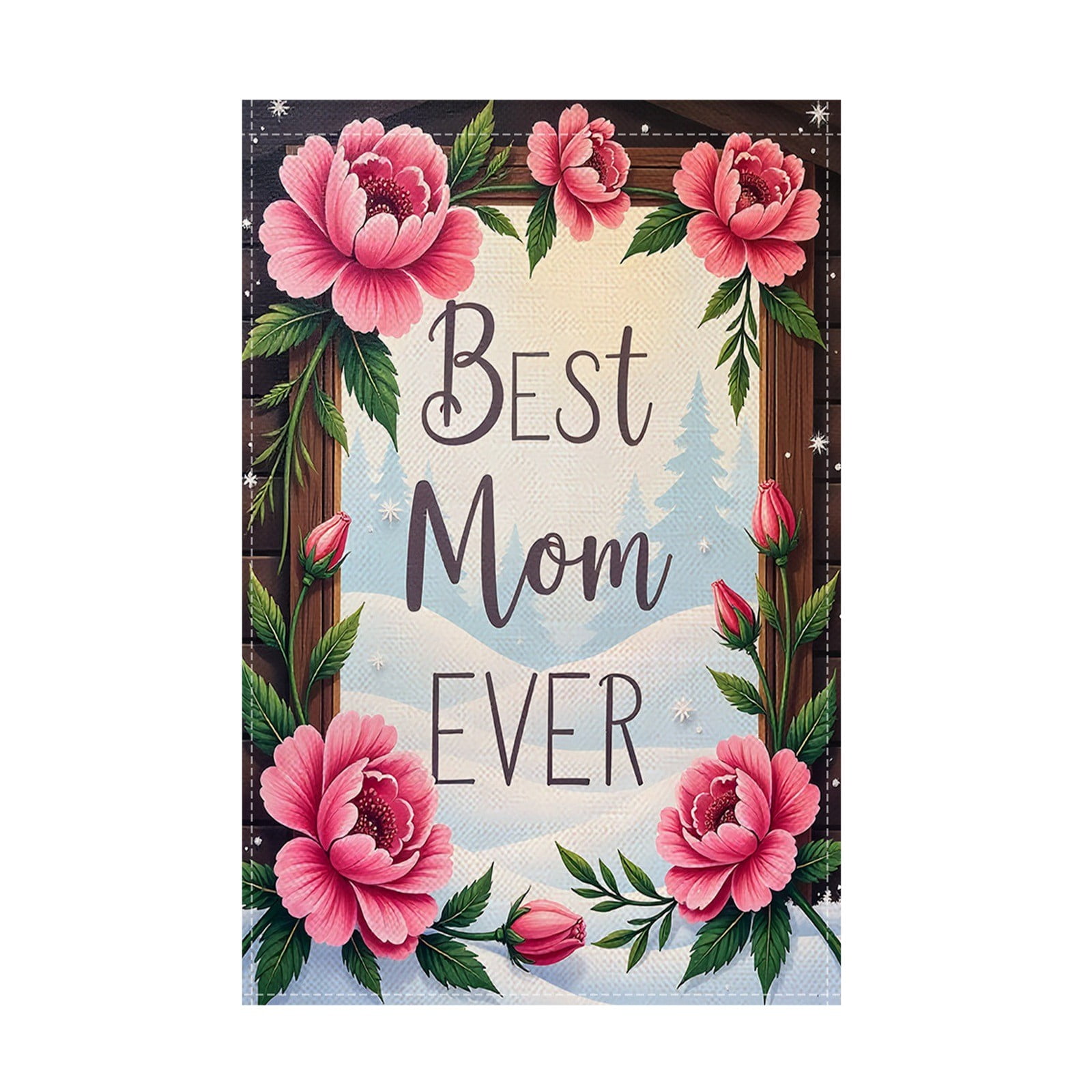 Mother's Day Floral Garden Flags 12.5x18 Double Sided Spring Mothers ...