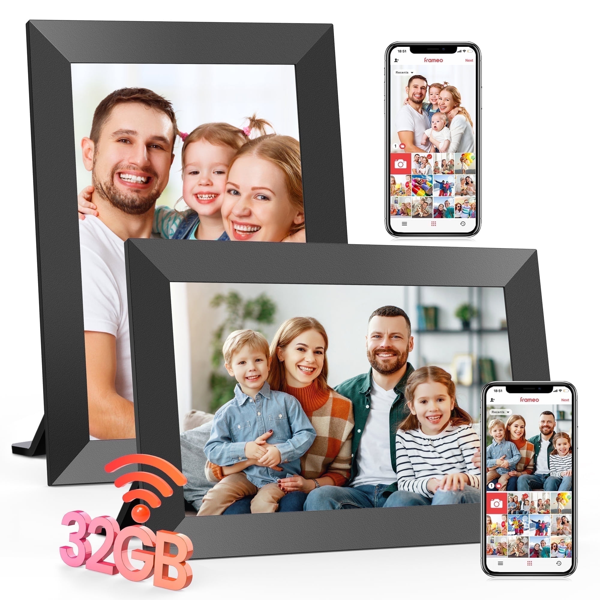 Mother's Day Gift Idea: TEMASH 10.1" Digital Frame 2 Pack - Instant ...
