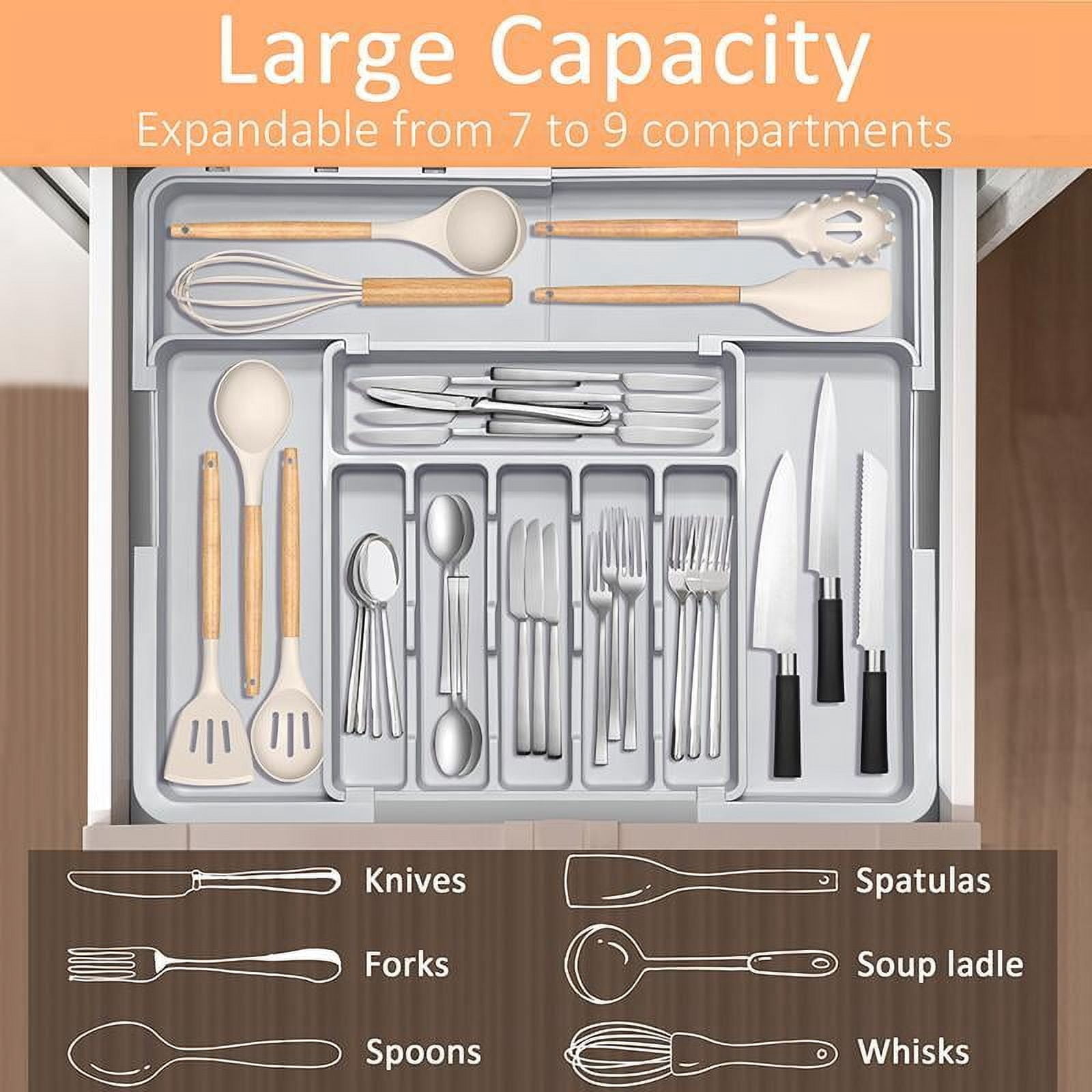 Mother's Day Gift Organizer Expandable Kitchen Utensil Drawer Organizer ...