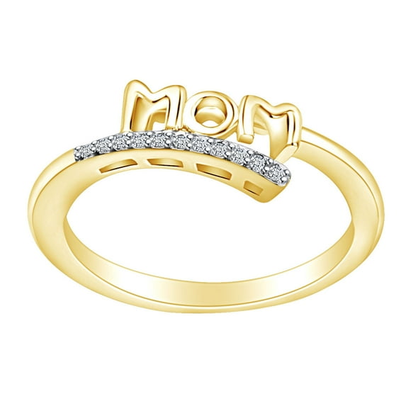 AFFY Mother's Day Jewelry Gifts Round Shape White Cubic Zirconia Bypass ...