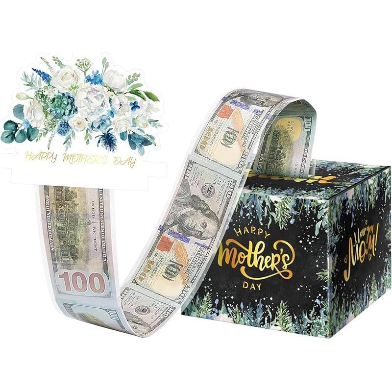 Mother's Day Money Box for Cash Gift Pull, Surprise Money Holder Cash ...