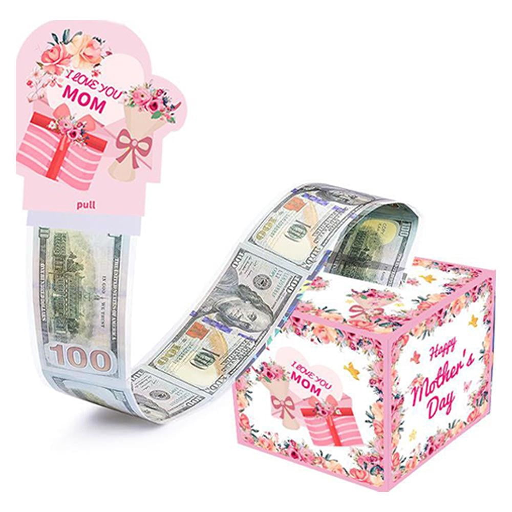 Mother’s Day Money Box For Cash Gift Pull Money Roll Surprise Box M3Q1 ...