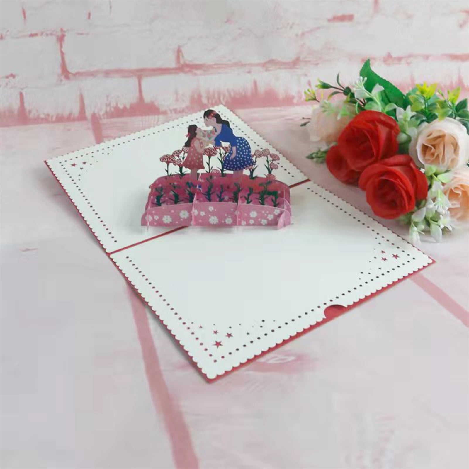 Mother's Day Pop Up Card, 3D Greeting Card for Mother's Day, Thinking ...