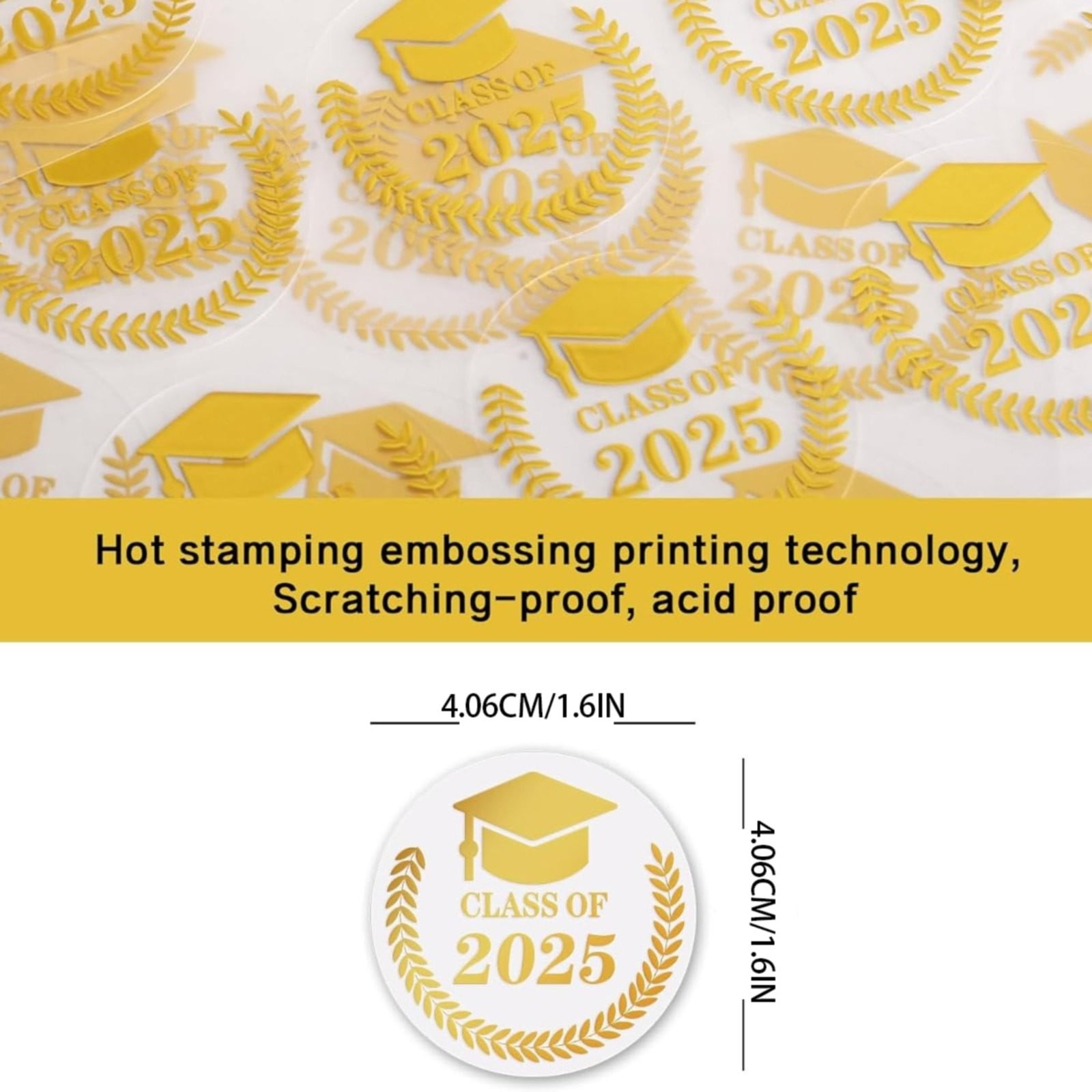 Mother's Day Promotion! 500PCS Graduation Stickers Class Of 2025 ...