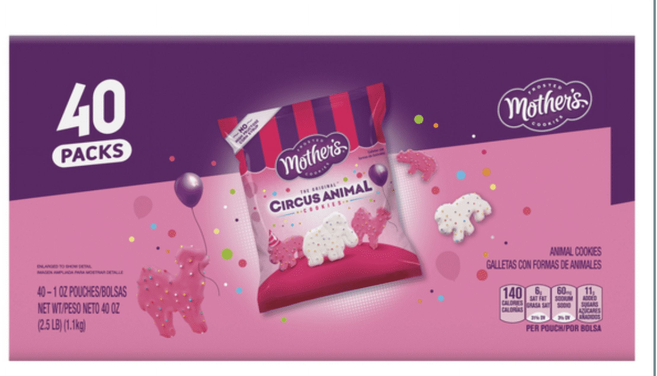 Mother's Original Frosted Circus Animal Cookies, 1 oz, 40 ct - Walmart.com