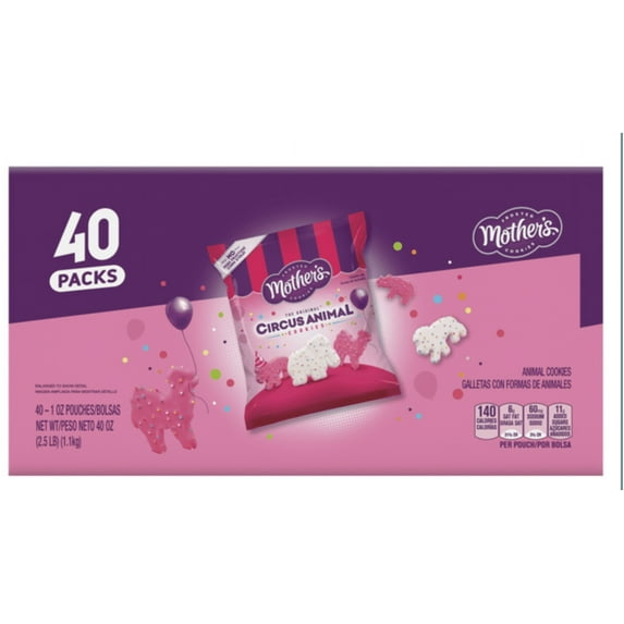 Mother's Original Frosted Circus Animal Cookies, 1 oz, 40 ct - Walmart.com