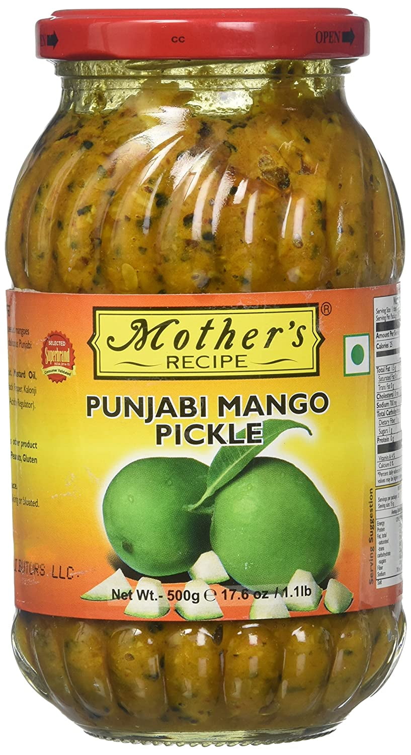 Mother's Recipe Punjabi Mango Pickle 500 Grams, 17.64 Oz - Walmart.com