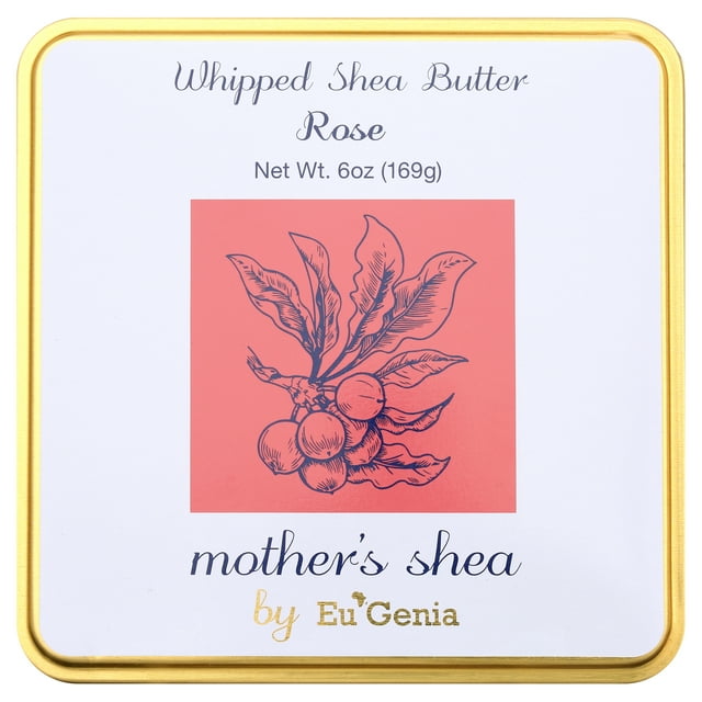Mother's Shea by Eu'Genia Whipped Shea Butter - Rose - 6 oz. - Walmart.com
