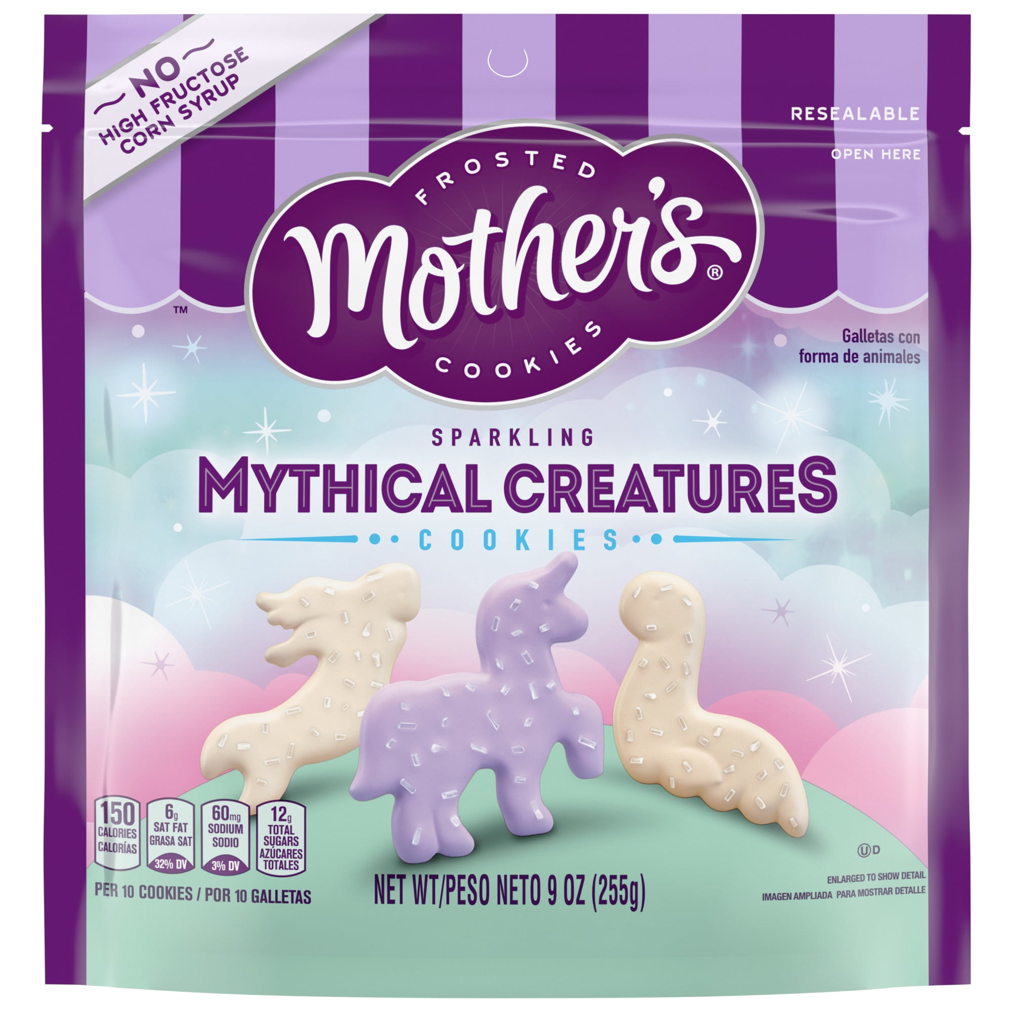 Mother's Sparkling Mythical Creatures Cookies, 1 Resealable 9 oz Bag ...