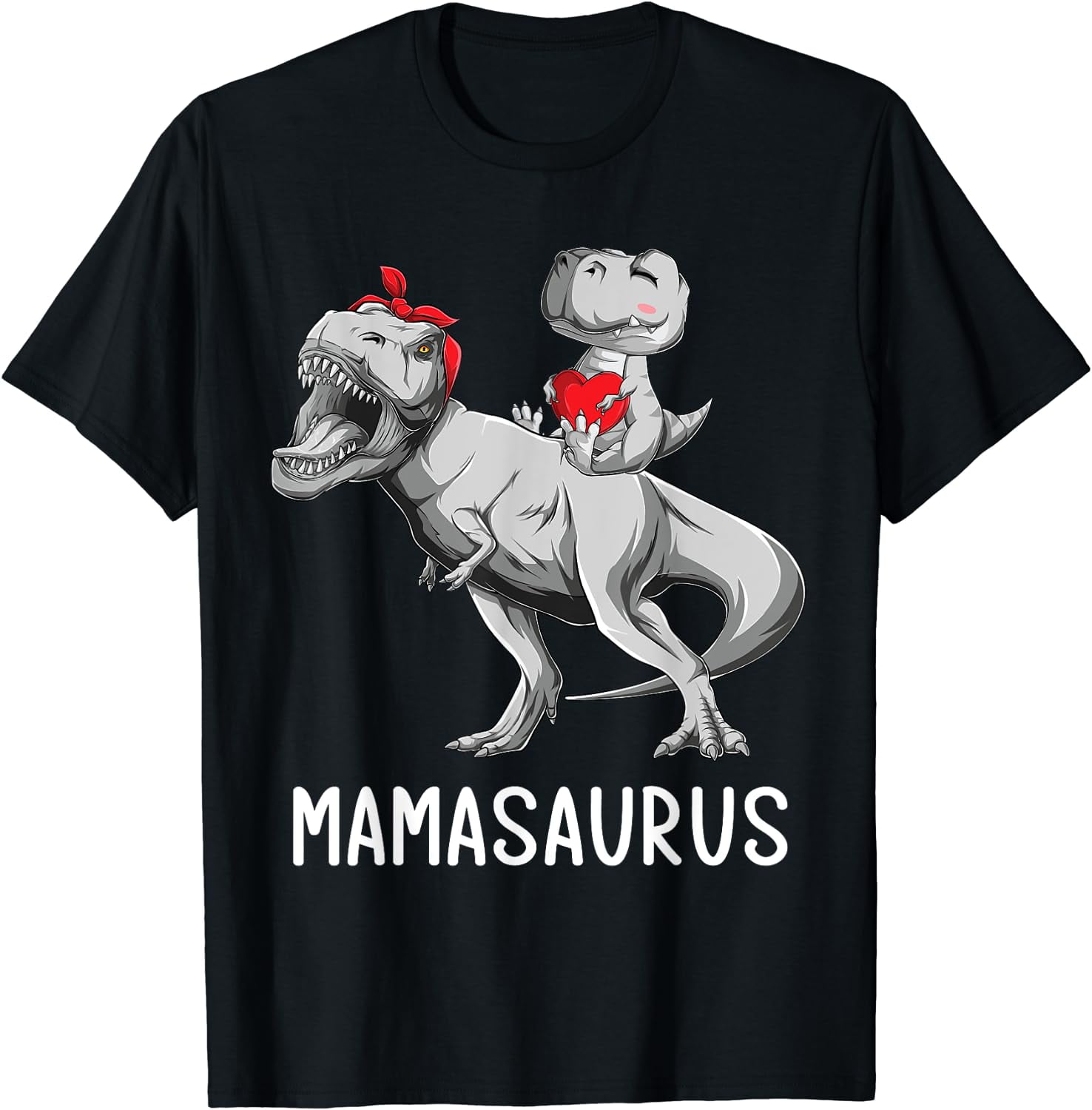 Mother's day Mom Mamasaurus Dinosaur Mama T Rex Saurus T-Shirt Black ...