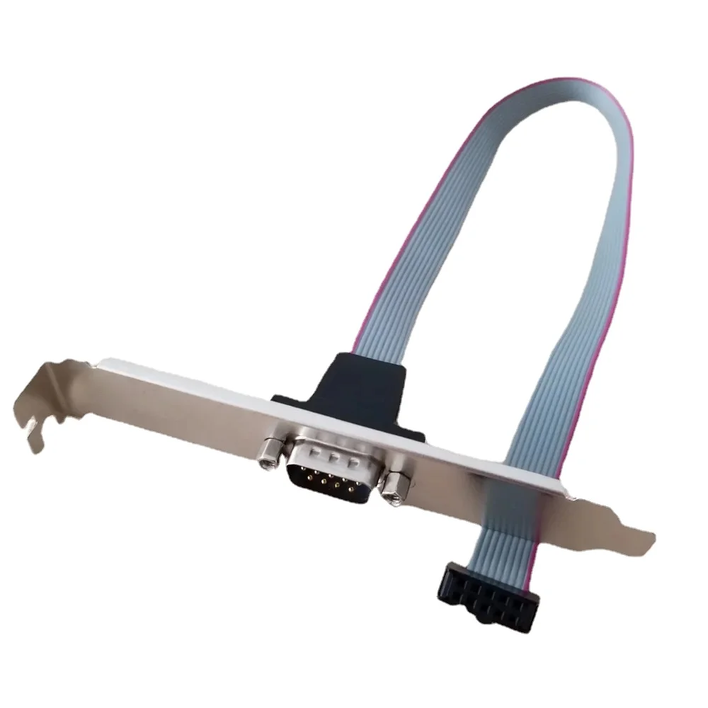 Motherboard 10Pin Female to DB9 RS232 9Pin Male Serial Port Full-Height ...