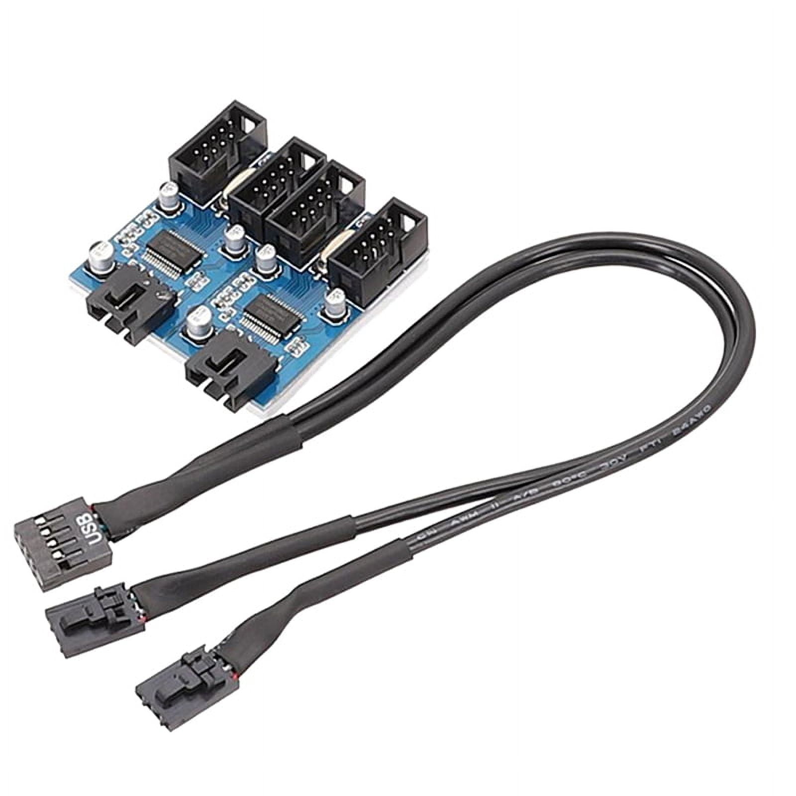 Motherboard 9Pin USB2.0 Extension Cable 9PIN to Dual 9PIN with Chip ...