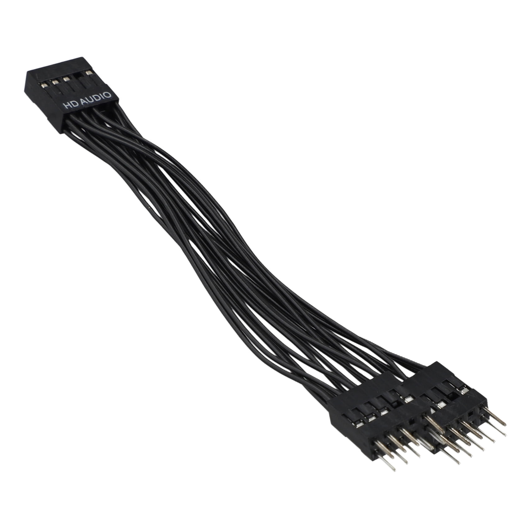 Motherboard Audio HD Extension Cable 9Pin 1 Female to 2 Male Y Splitter ...