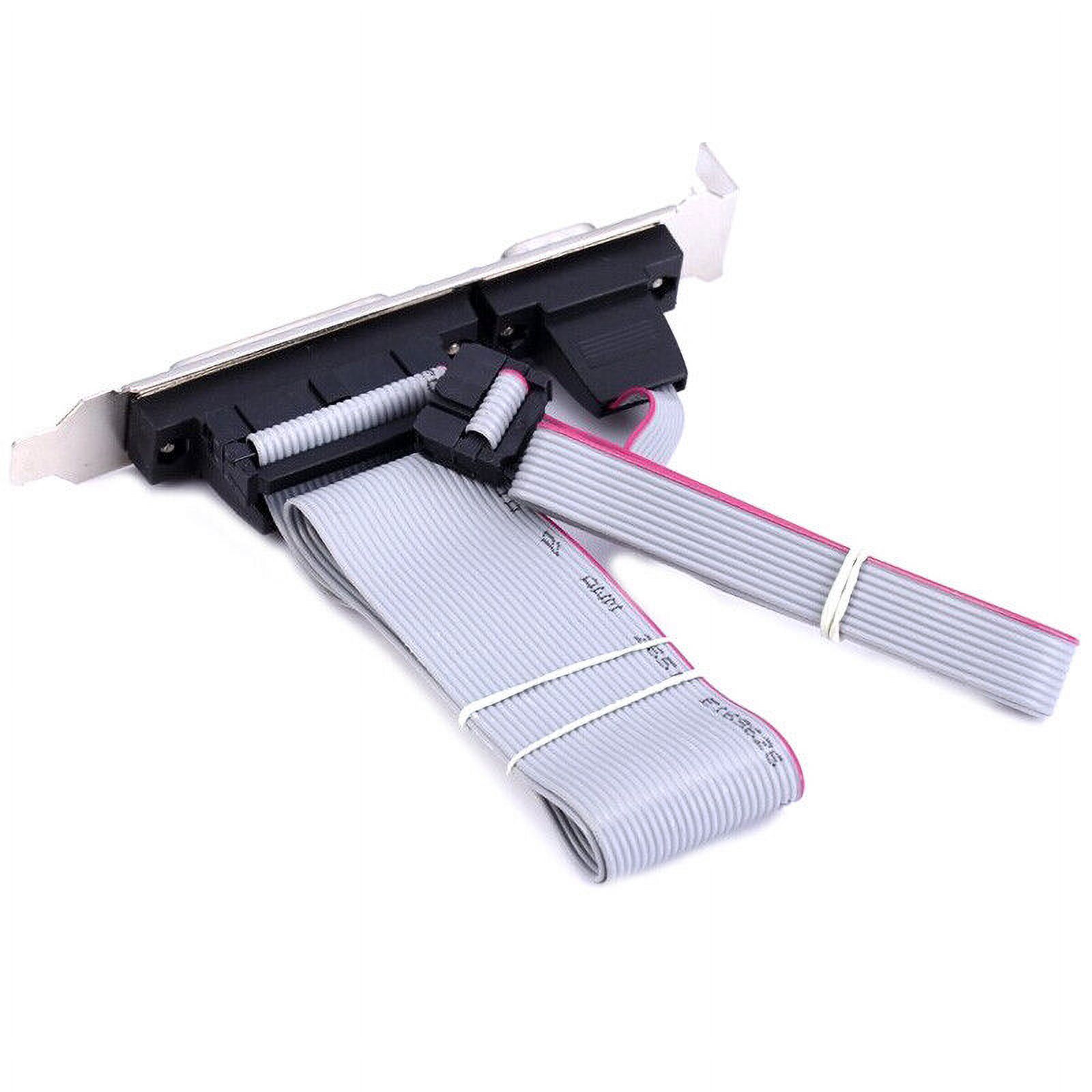 Motherboard DB25 Com Port Serial Parallel Header Cable Bracket ...