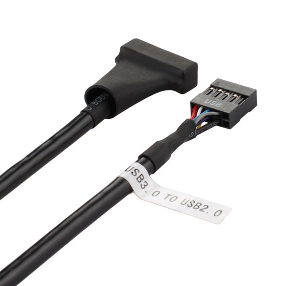 Motherboard Internal Adapter Cable, USB 2.0 9 Pin to USB 3.0 20 Pin ...
